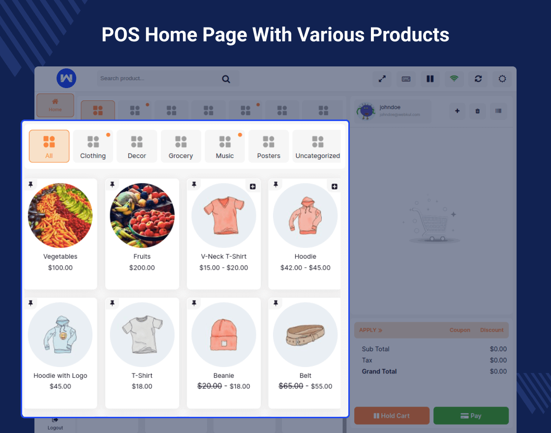 Woocommerce Pos Customer Cart Screen By Webkul Codecanyon